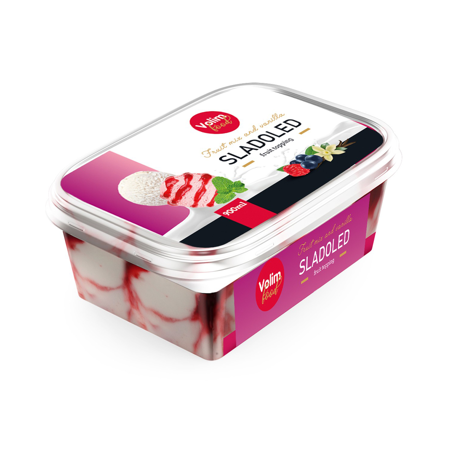 Sladoled šumsko voće-vanila 900ml Volim - Voli eCommerce